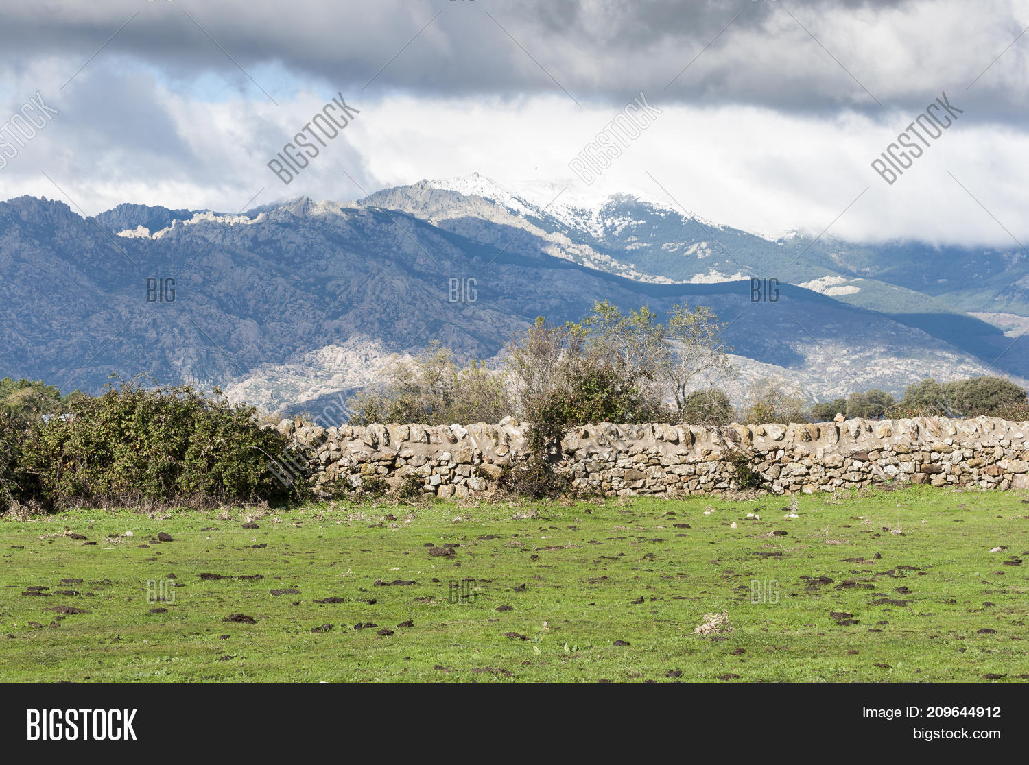 Stone Wall Field. Image & Photo (Free Trial) | Bigstock