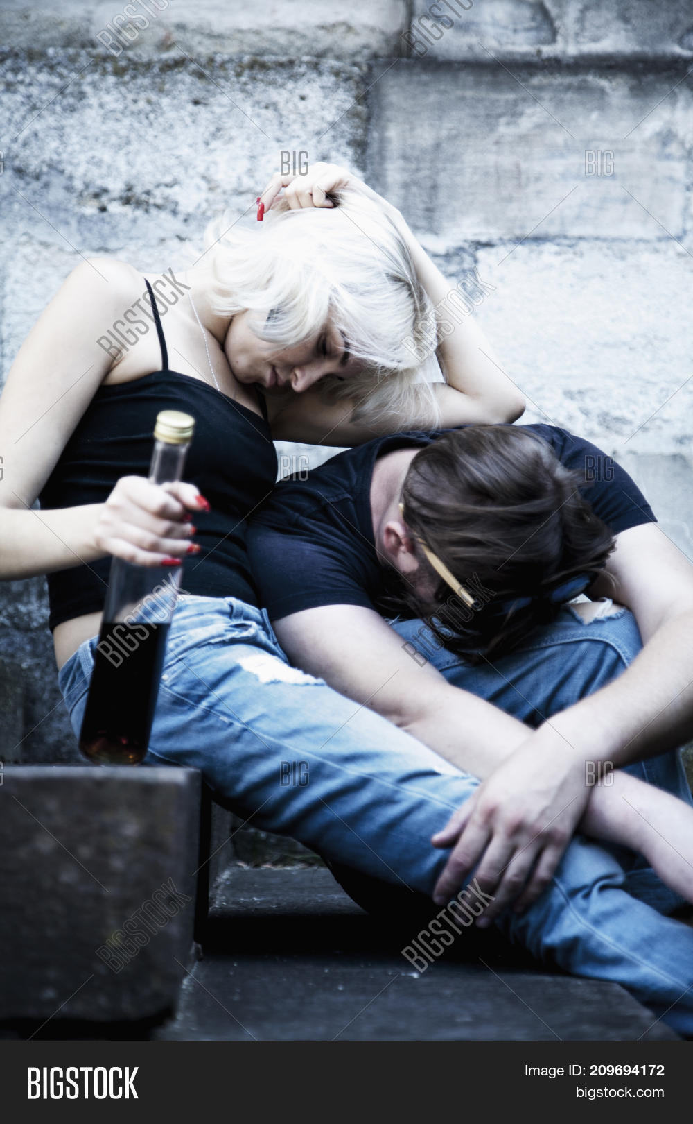 Couple Sitting On Image & Photo (Free Trial) | Bigstock