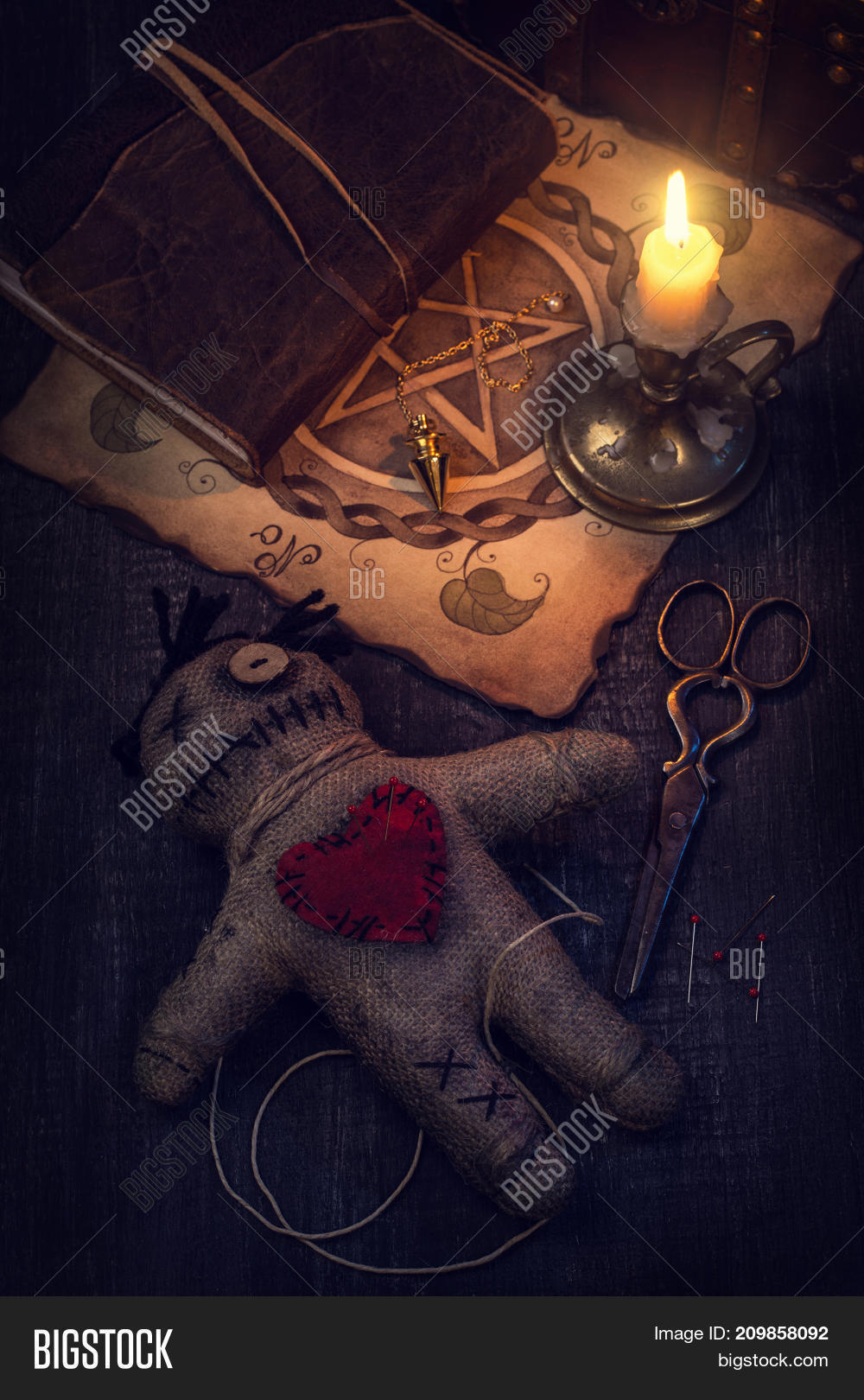 Voodoo Doll Pins Stuck Image & Photo (Free Trial) | Bigstock