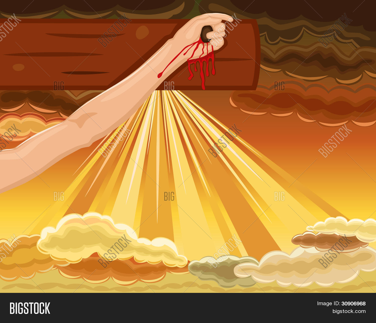 Crucifixion - Hand Vector & Photo (Free Trial) | Bigstock
