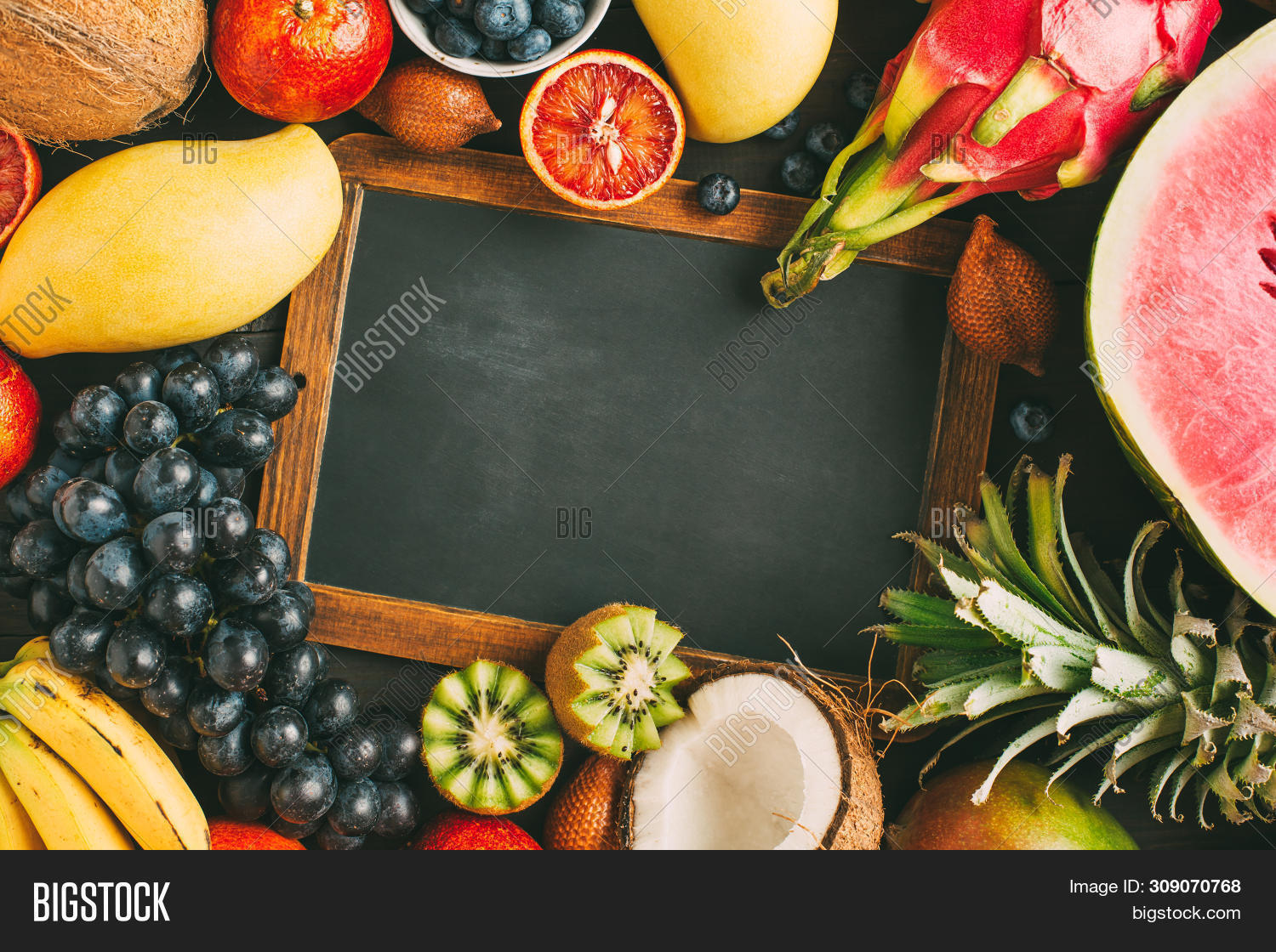 Exotic Fruit Empty Image & Photo (Free Trial) | Bigstock