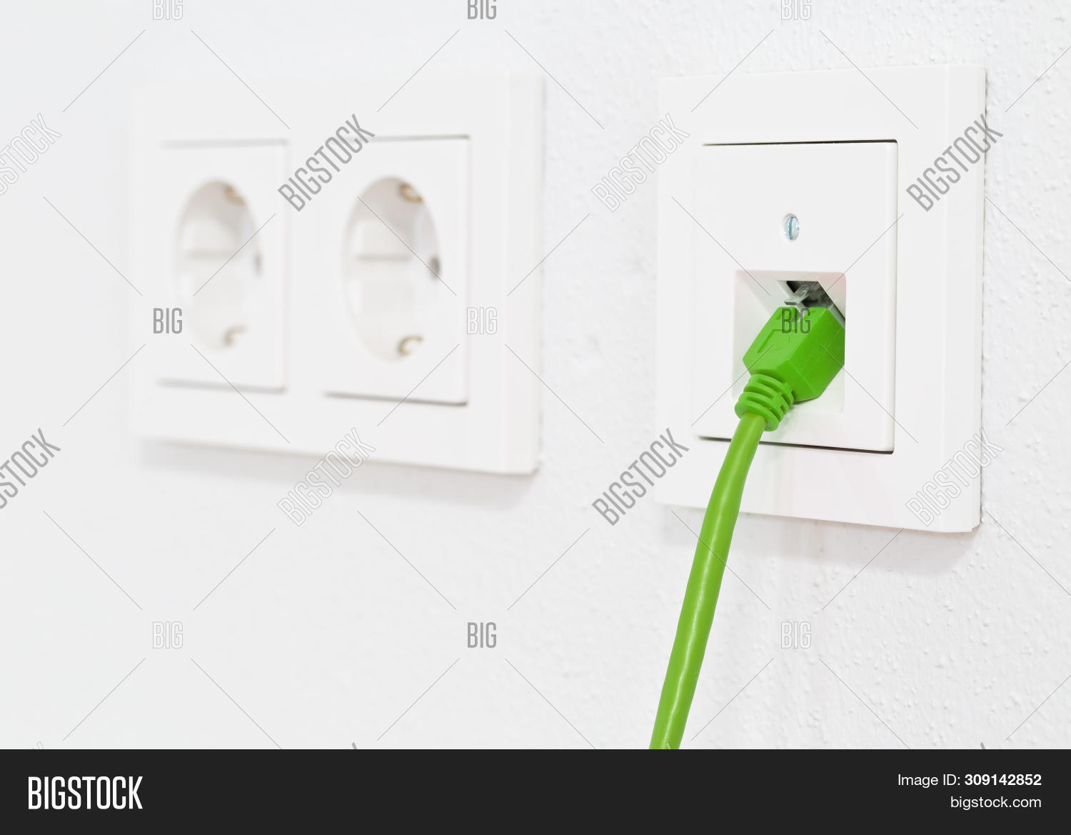 Green Network Cable Image & Photo (Free Trial) | Bigstock