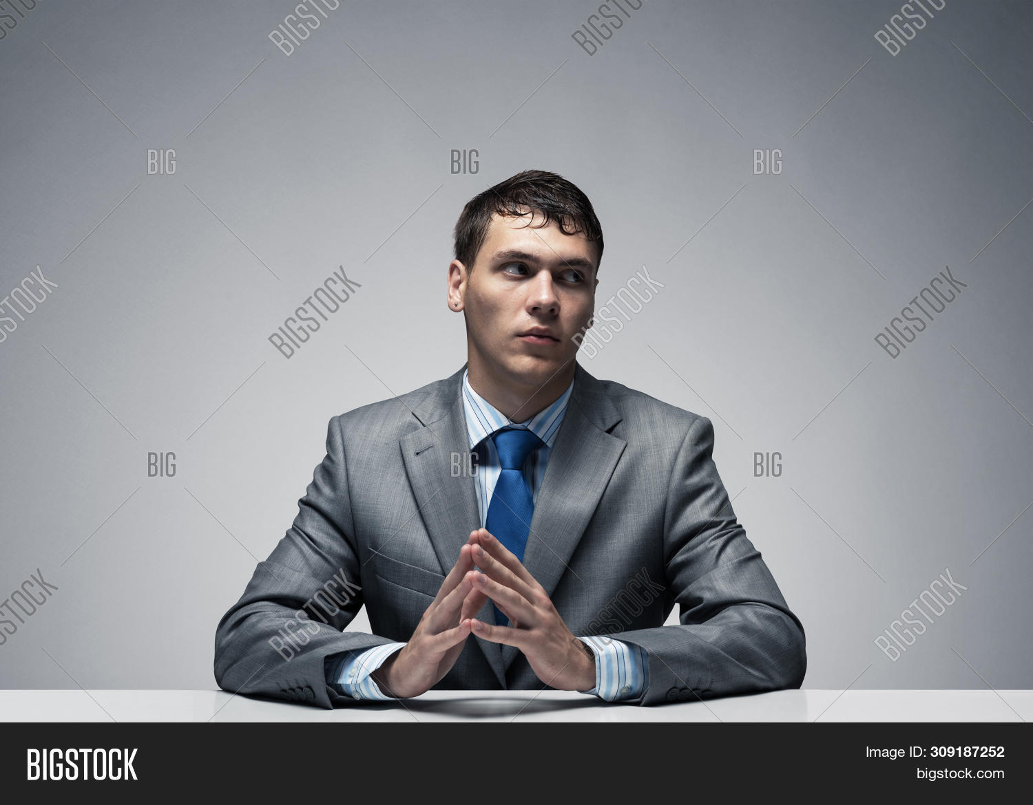 Young Man Folded Hands Image & Photo (Free Trial) | Bigstock