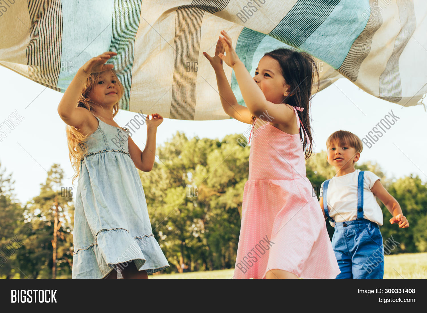 Children Playing Under Image & Photo (Free Trial) | Bigstock