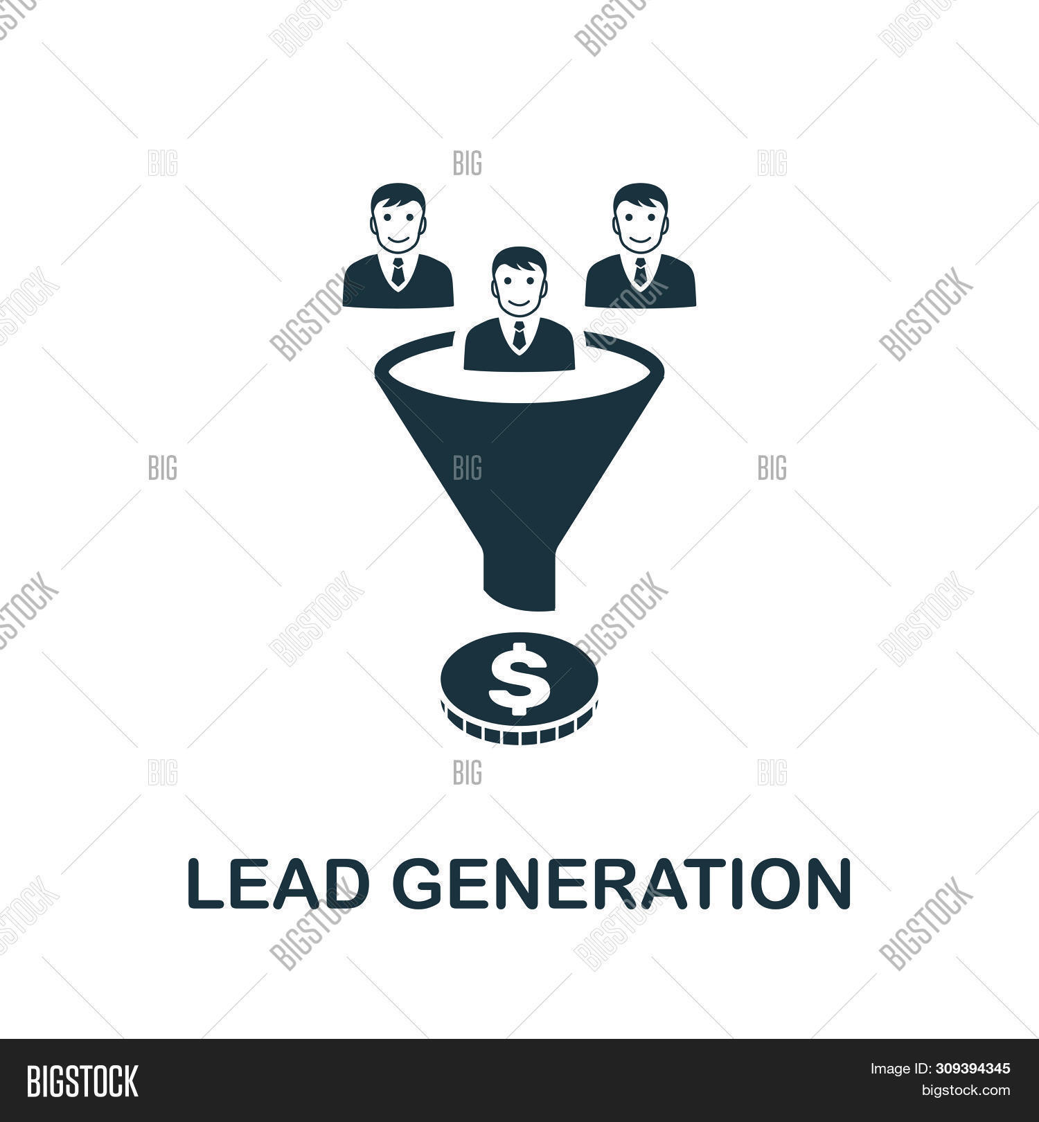 Lead Generation Icon Image & Photo (Free Trial) | Bigstock