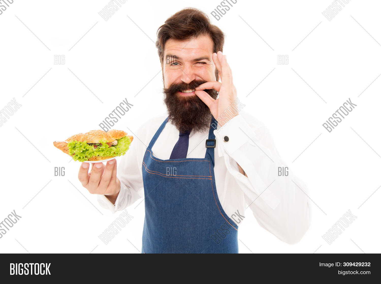 Guy Serving Croissant Image & Photo (Free Trial) | Bigstock
