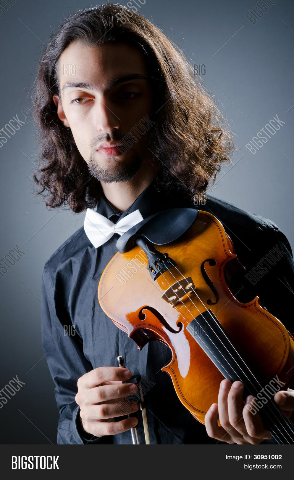Violin Player Playing Image & Photo (Free Trial) | Bigstock