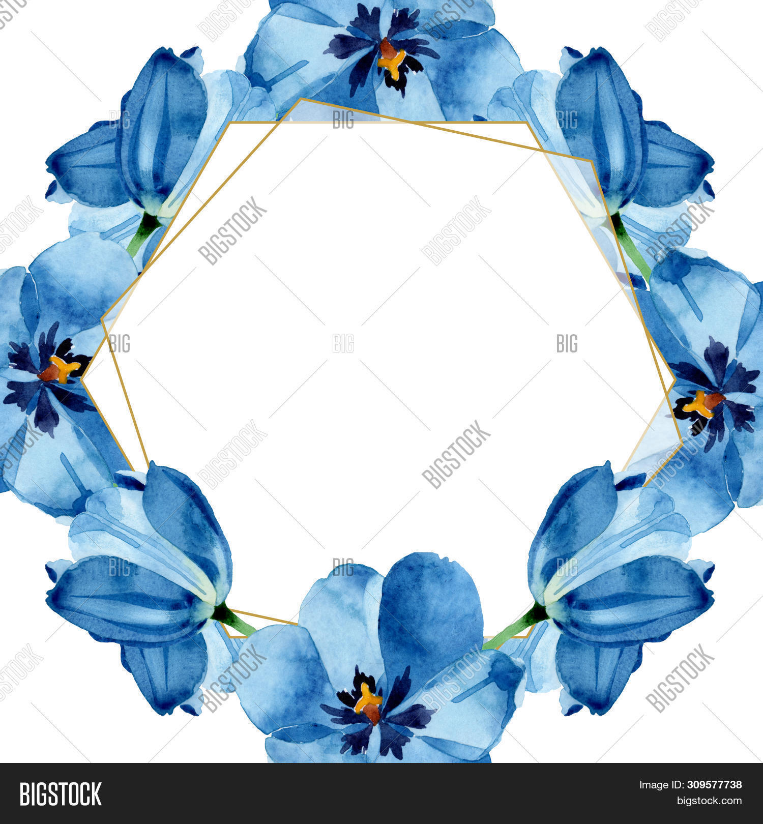 Blue Tulip Floral Image & Photo (Free Trial) | Bigstock