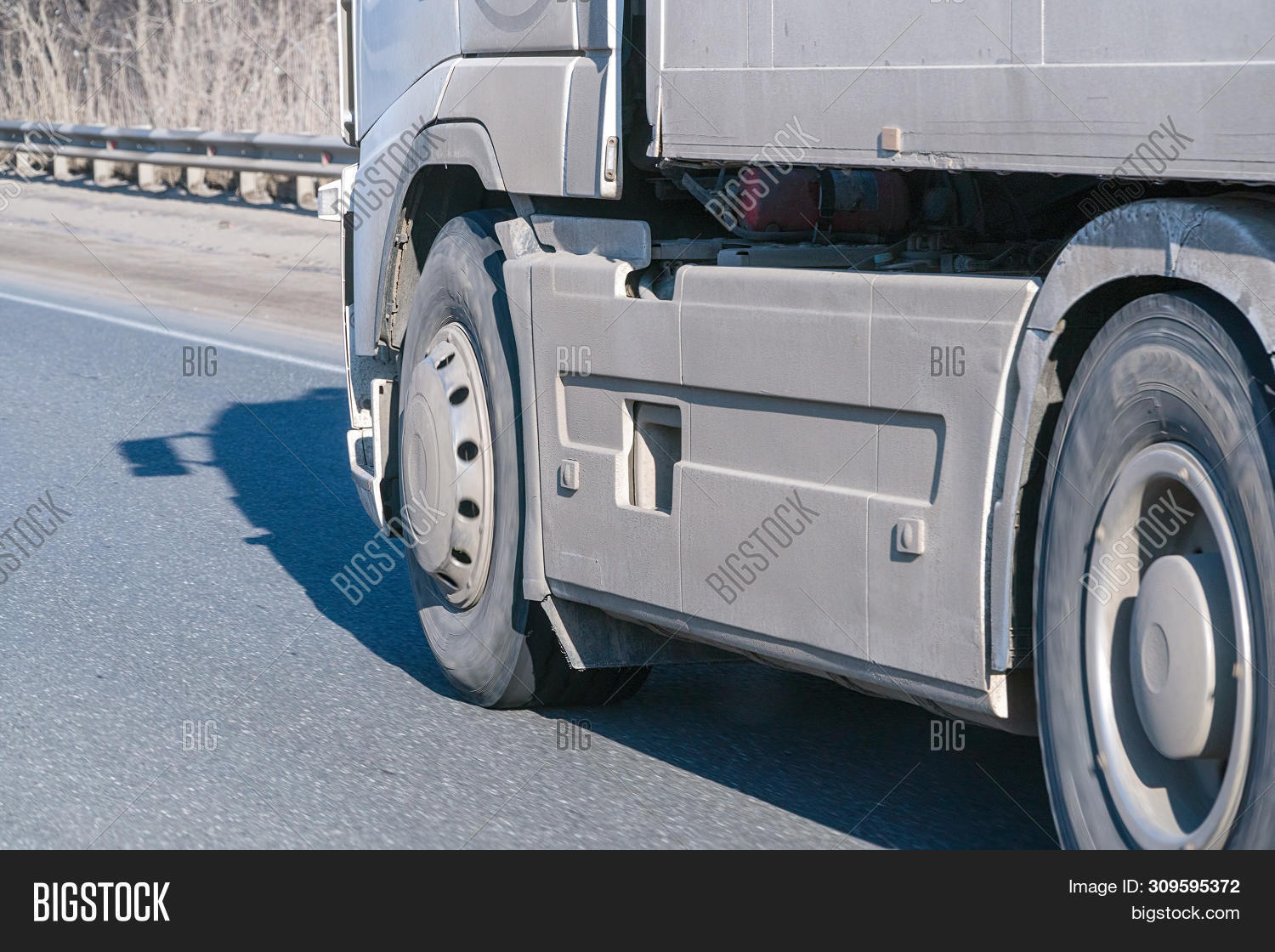 Truck Wheels On Road Image & Photo (Free Trial) | Bigstock
