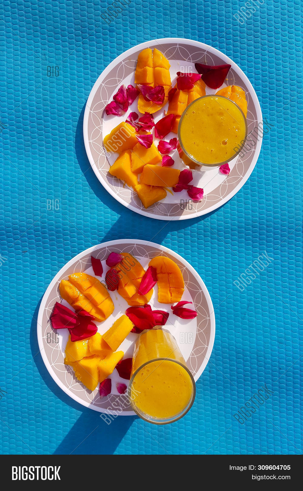 Two Mango Plate Shakes Image & Photo (Free Trial) | Bigstock