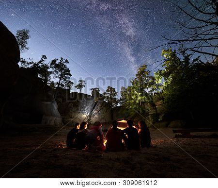 Campfire Mountains Images, Illustrations & Vectors (Free) - Bigstock