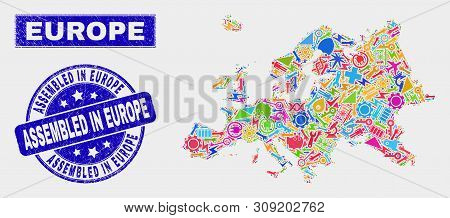 Mosaic Service Europe Vector & Photo (Free Trial) | Bigstock