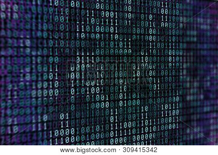 Blue Binary Code On Image & Photo (Free Trial) | Bigstock