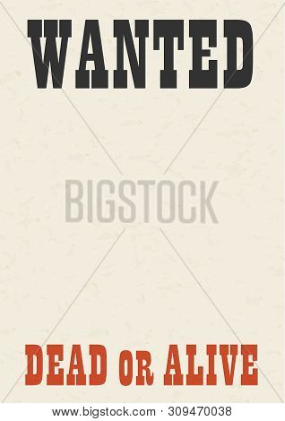 Wanted Dead Alive Vector & Photo (Free Trial) | Bigstock