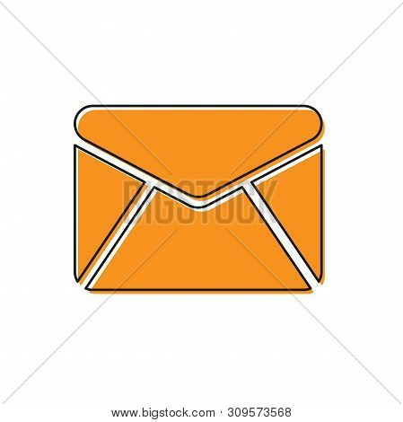 Orange Envelope Icon Vector & Photo (Free Trial) | Bigstock