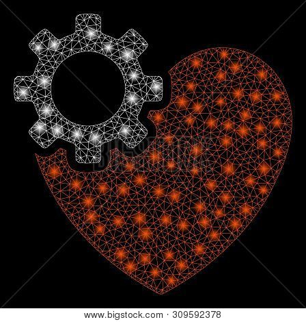 Bright Mesh Heart Vector & Photo (Free Trial) | Bigstock