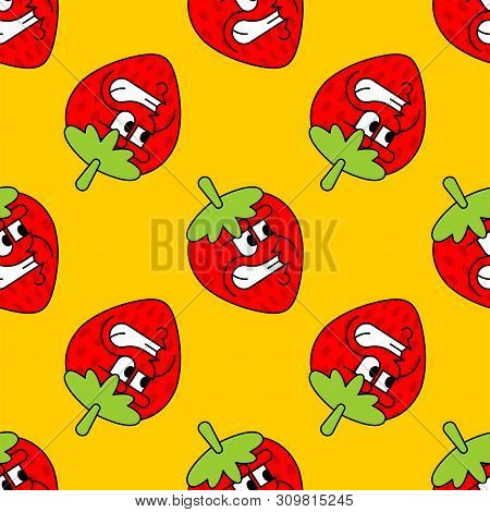 Angry Strawberry Vector & Photo (Free Trial) | Bigstock