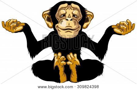 Cartoon Chimp Great Vector & Photo (Free Trial) | Bigstock