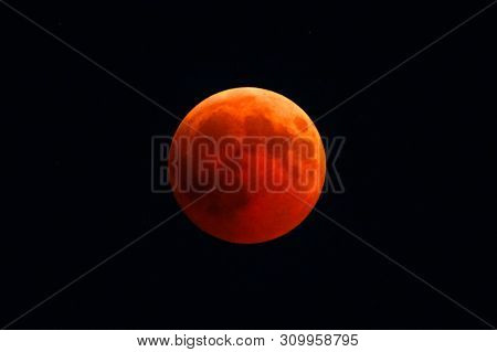 Full Red Moon By Night Image & Photo (Free Trial) | Bigstock