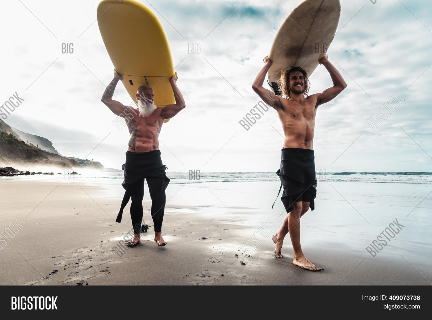 Happy Friends Surfing Image & Photo (Free Trial) | Bigstock