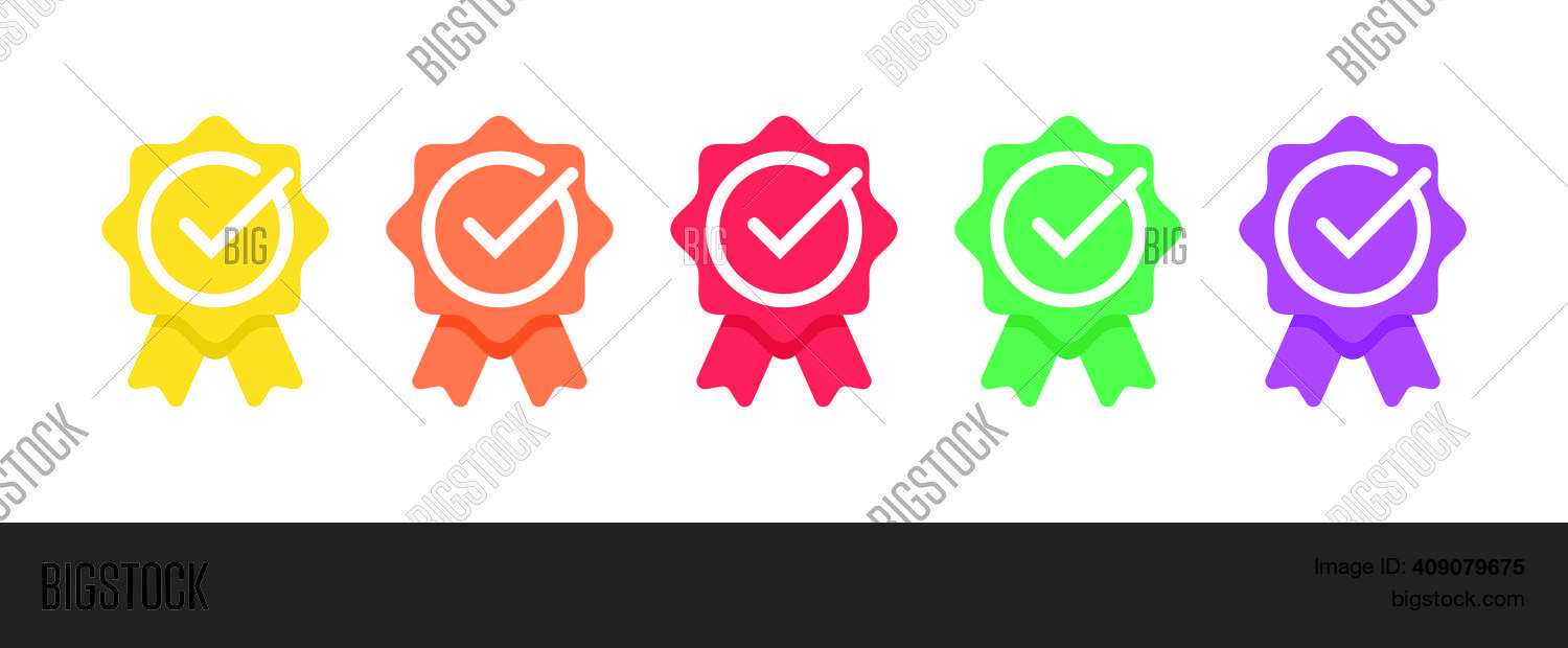 Certified Badge Logo Vector & Photo (Free Trial) | Bigstock