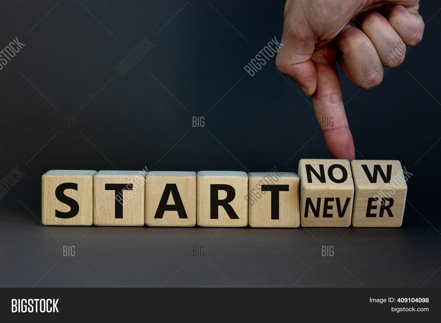 Start Now Never Symbol Image & Photo (Free Trial) | Bigstock