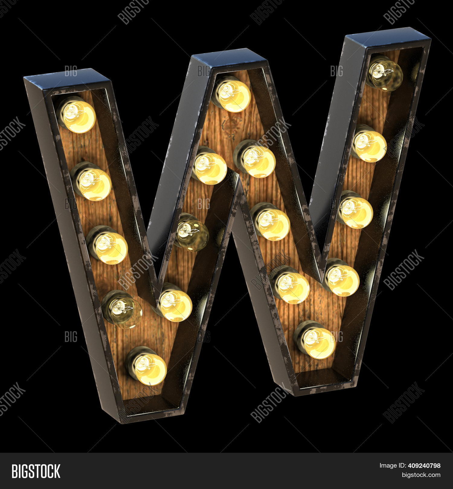 Light Bulbs Font Image & Photo (Free Trial) | Bigstock