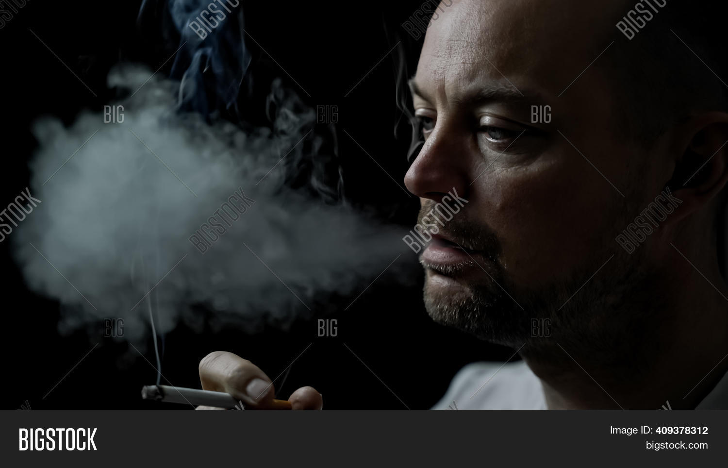 Man Smoking Cigarette Image & Photo (Free Trial) | Bigstock