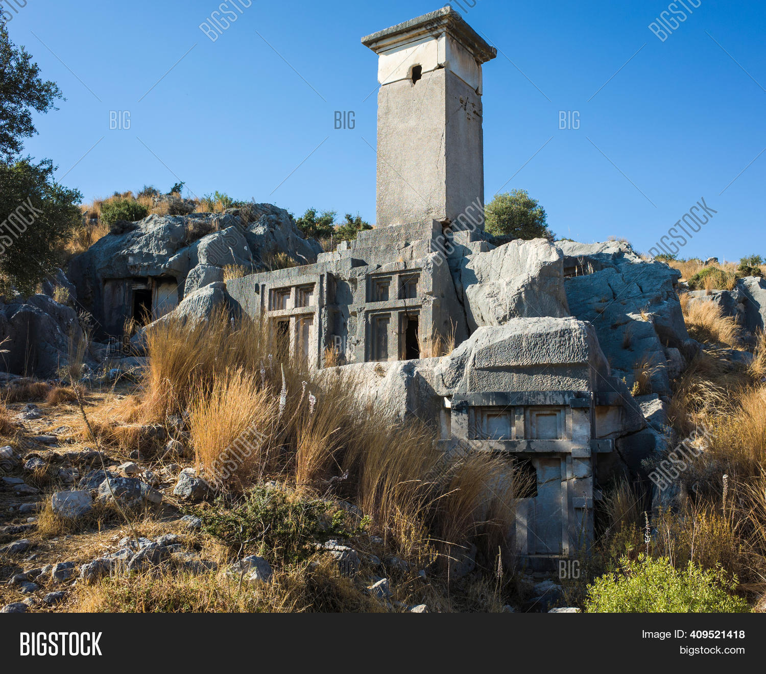 Rock Tombs Ruins Image & Photo (Free Trial) | Bigstock