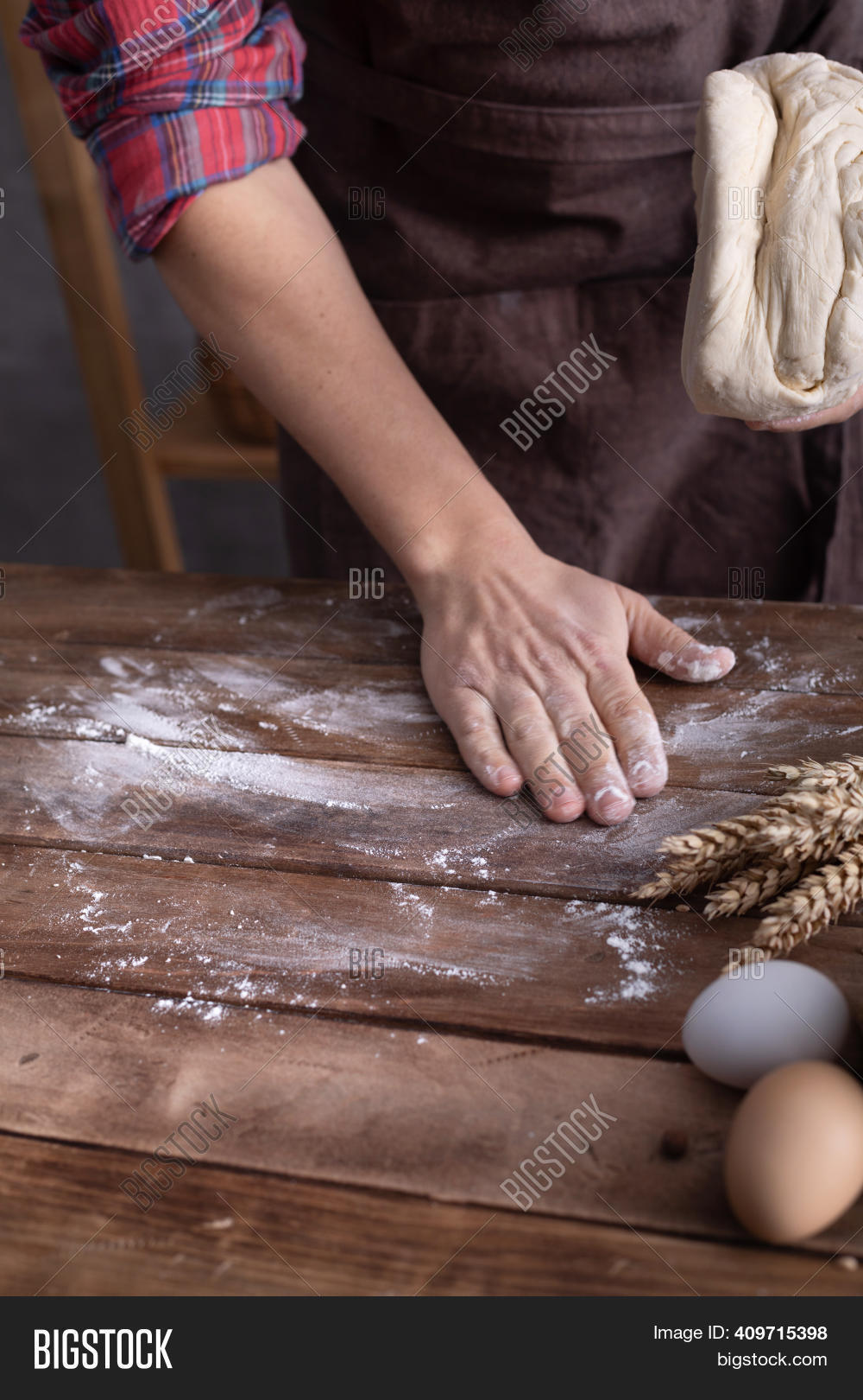 Baker Man Kneading Image & Photo (Free Trial) | Bigstock