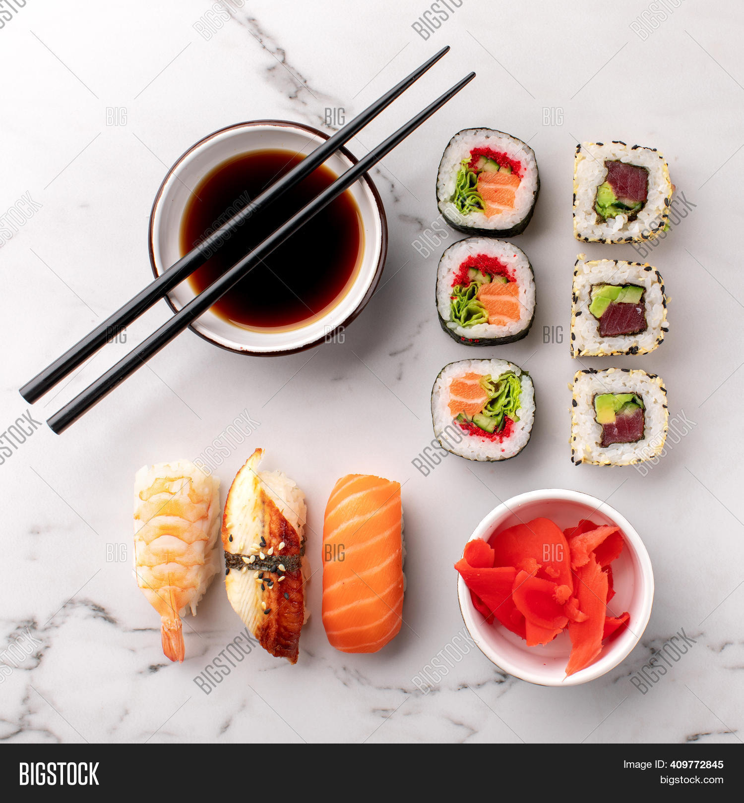 Sushi Rolls Nigiri Image & Photo (Free Trial) | Bigstock