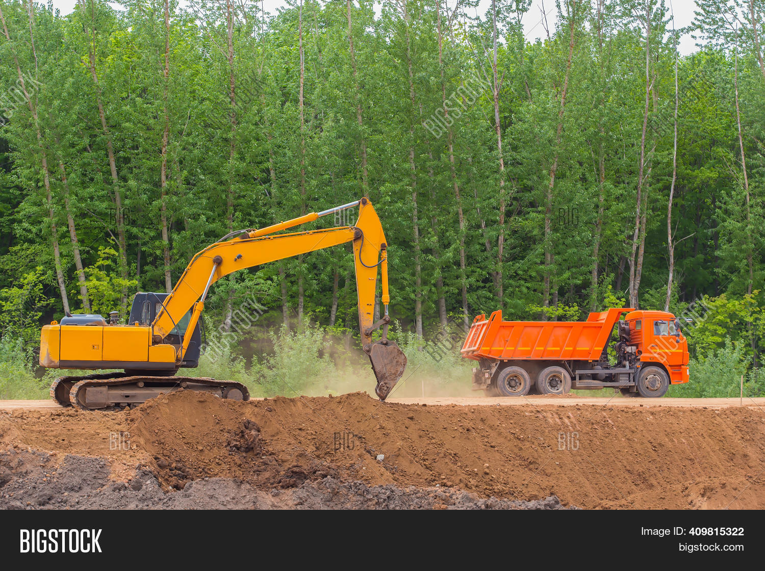 Excavator Dump Truck Image & Photo (Free Trial) | Bigstock