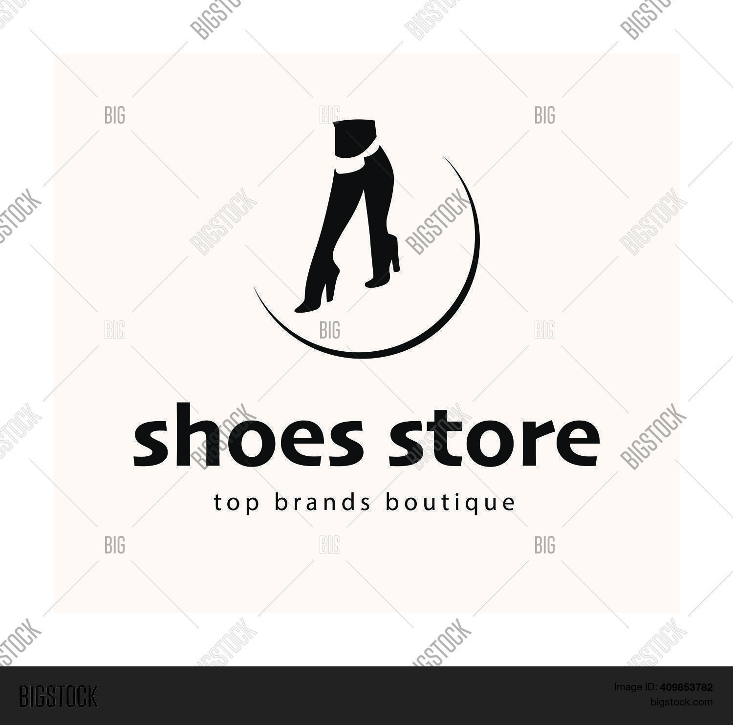 Shoes Store Emblem Vector & Photo (Free Trial) | Bigstock