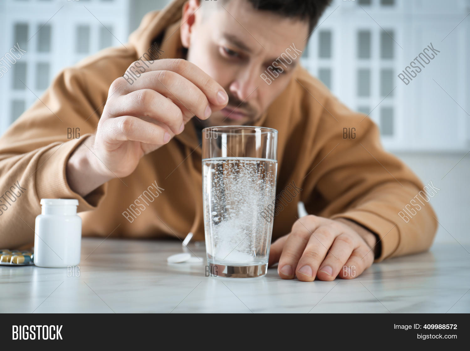 Man Taking Medicine Image & Photo (Free Trial) | Bigstock