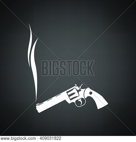 Smoking Revolver Icon Vector & Photo (Free Trial) | Bigstock
