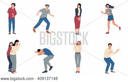 Scared People. Vector & Photo (Free Trial) | Bigstock