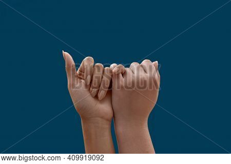 Two Hands Hook Each Image & Photo (Free Trial) | Bigstock