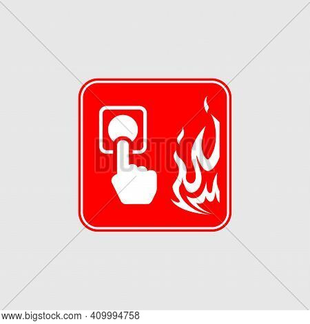 Fire Alarm Sign, Icon Vector & Photo (Free Trial) | Bigstock
