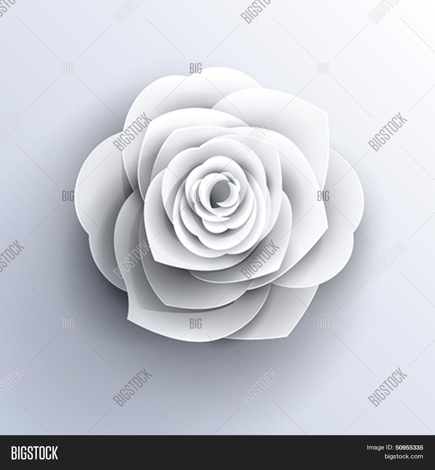 Vector Paper Flower Vector & Photo (Free Trial) | Bigstock