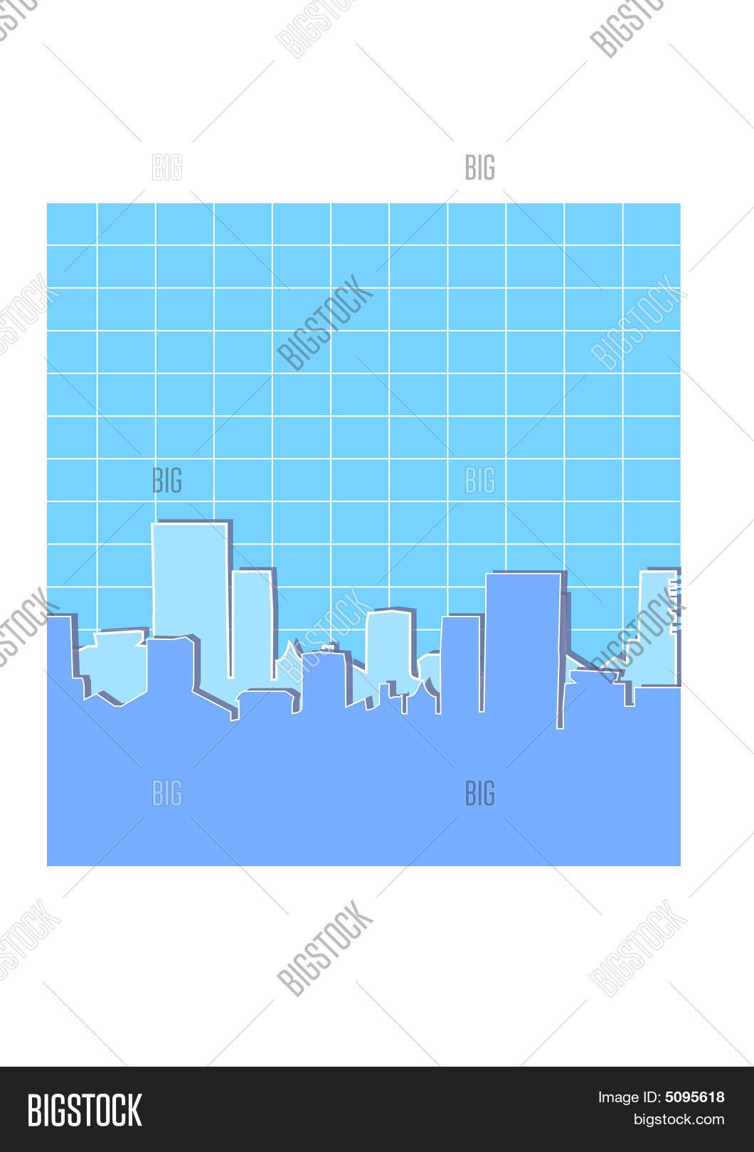 Blue Cityscape On Vector & Photo (Free Trial) | Bigstock