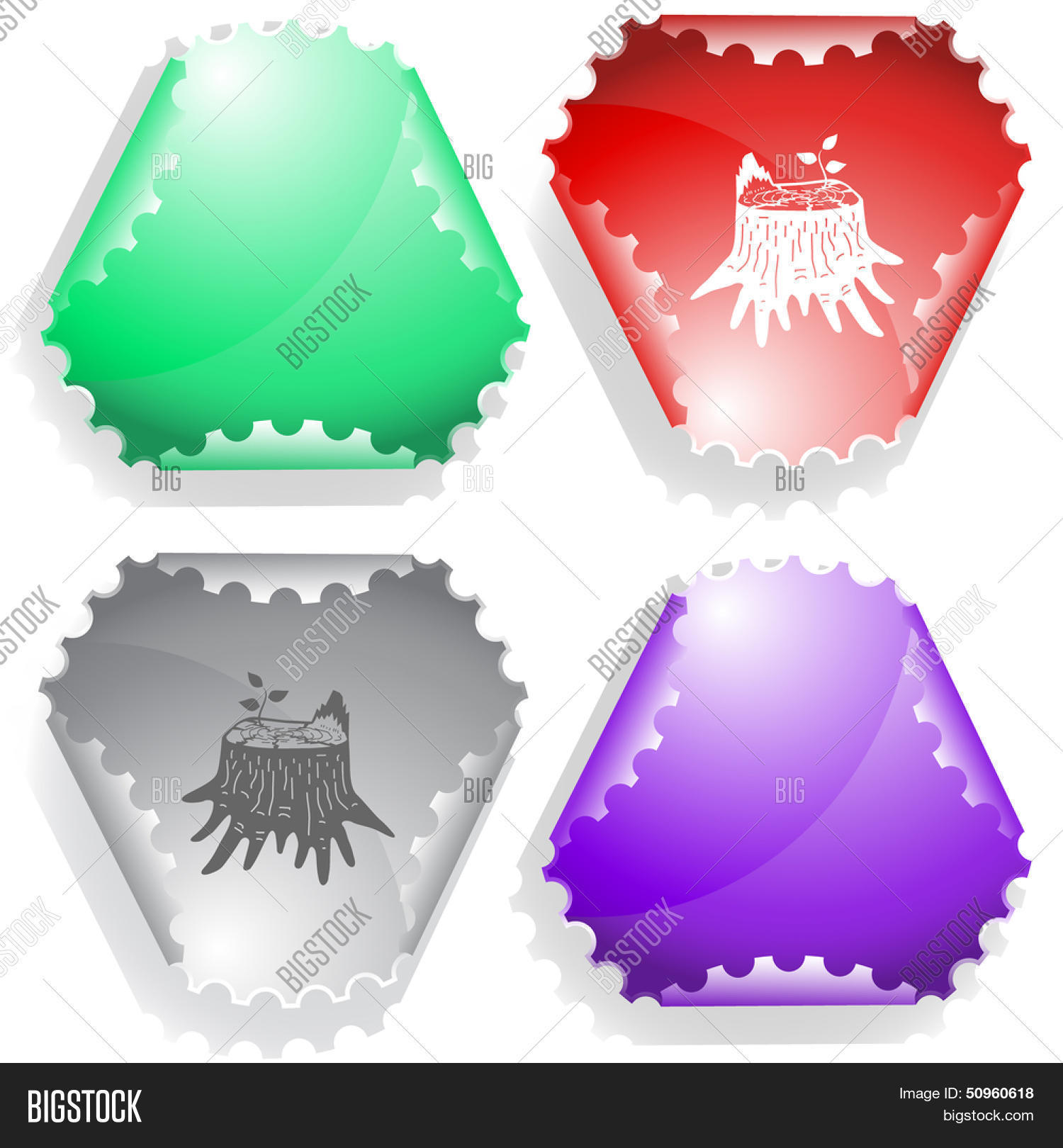 Stub. Vector Sticker Vector & Photo (Free Trial) | Bigstock
