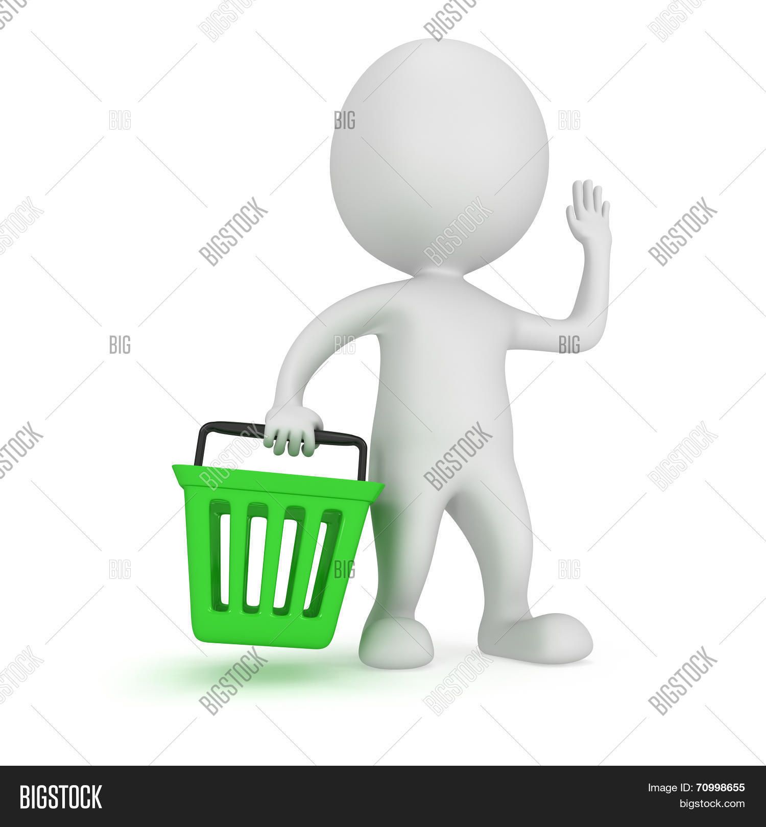 3D White Man Stand Image & Photo (Free Trial) | Bigstock