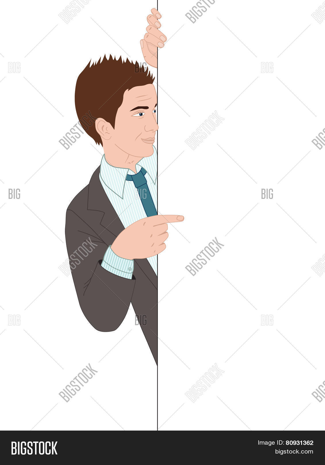 Businessman Pointing Vector & Photo (Free Trial) | Bigstock