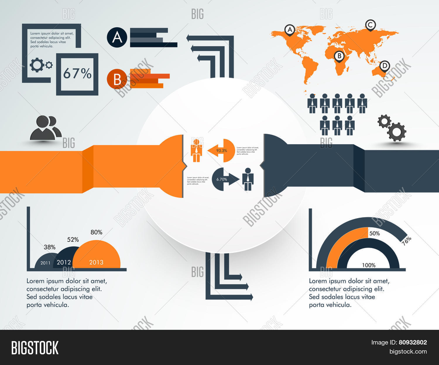 Complete Infographic Vector & Photo (Free Trial) | Bigstock