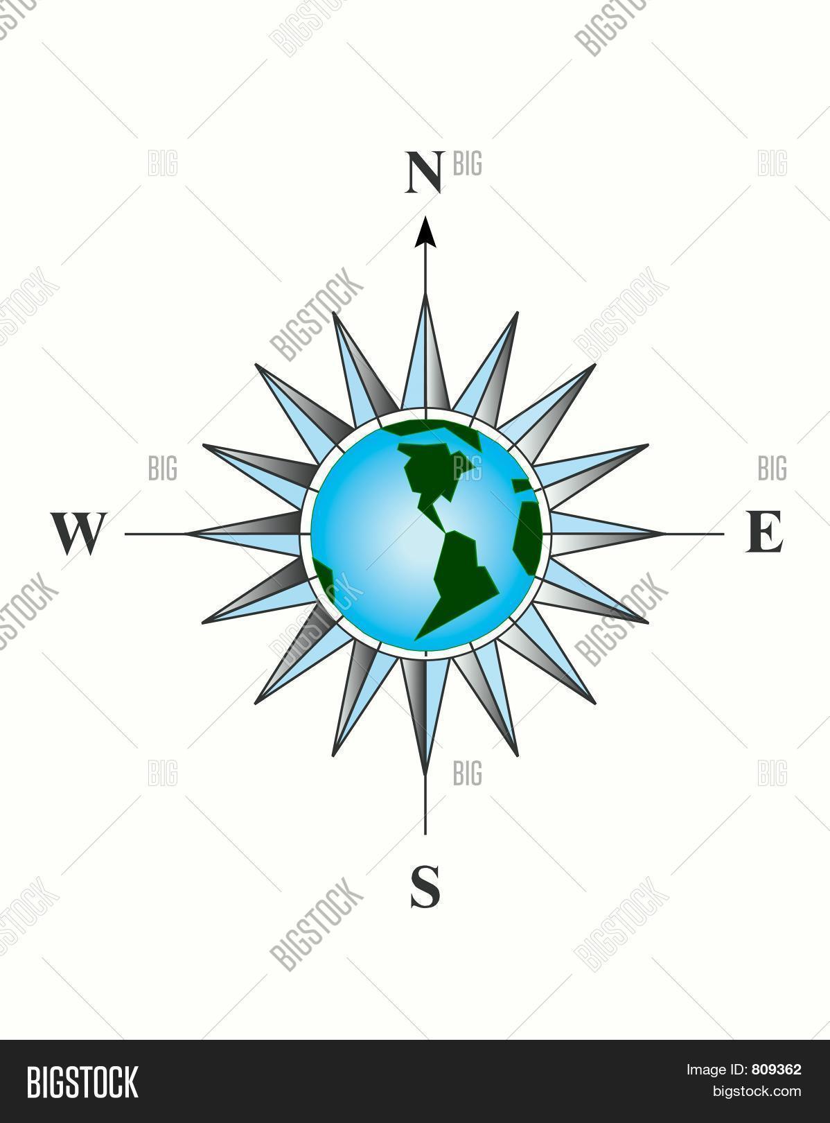 Compass. Blue Planet Image & Photo (Free Trial) | Bigstock