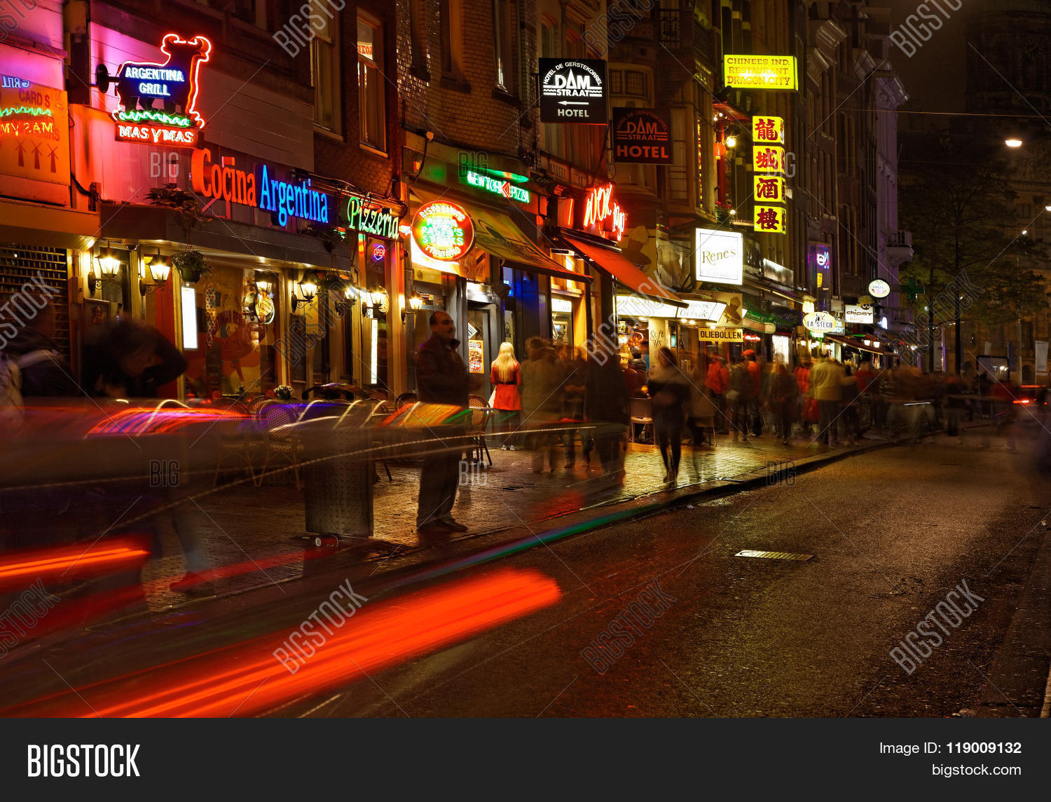 Dam Street Night Image & Photo (Free Trial) | Bigstock