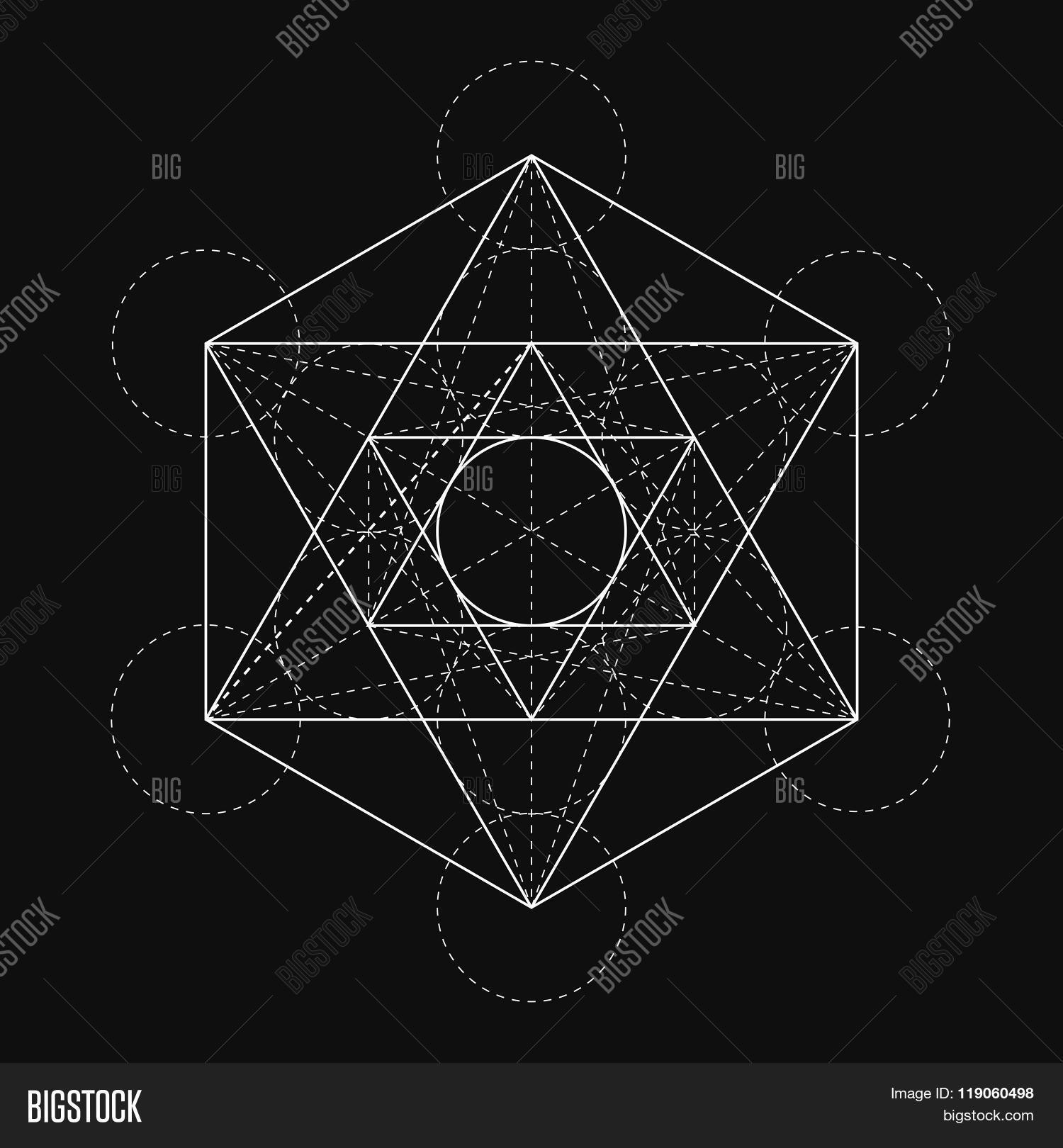 metatron's cube vector