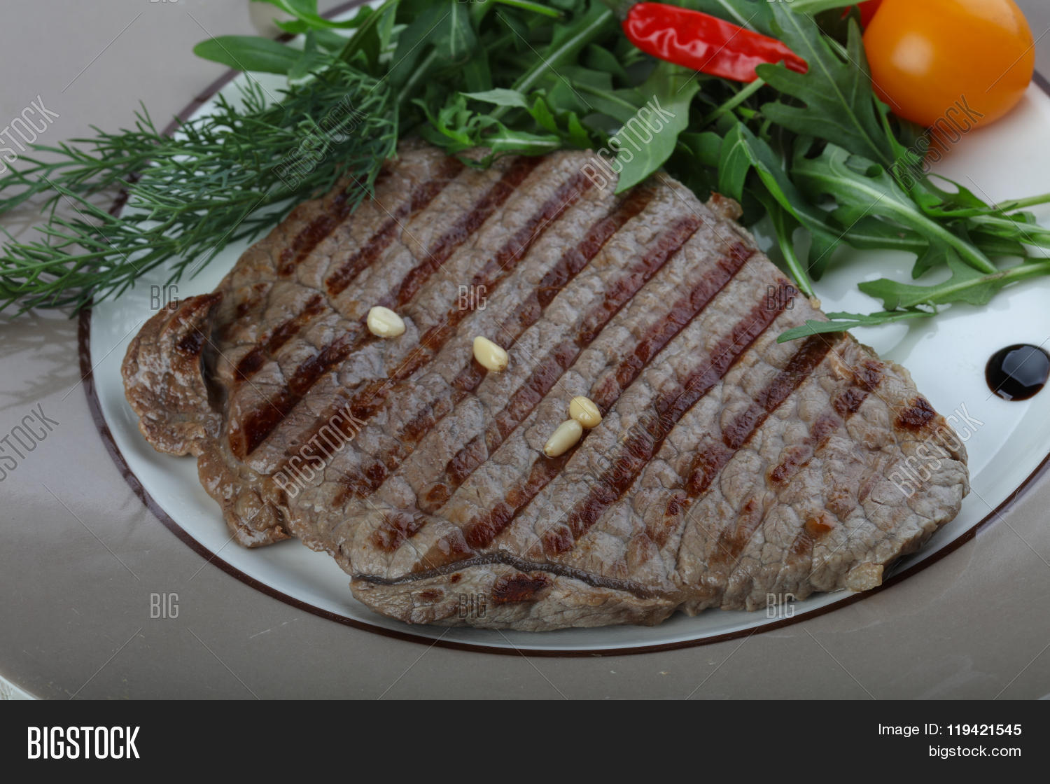 Grilled Beaf Steak Image & Photo (Free Trial) | Bigstock