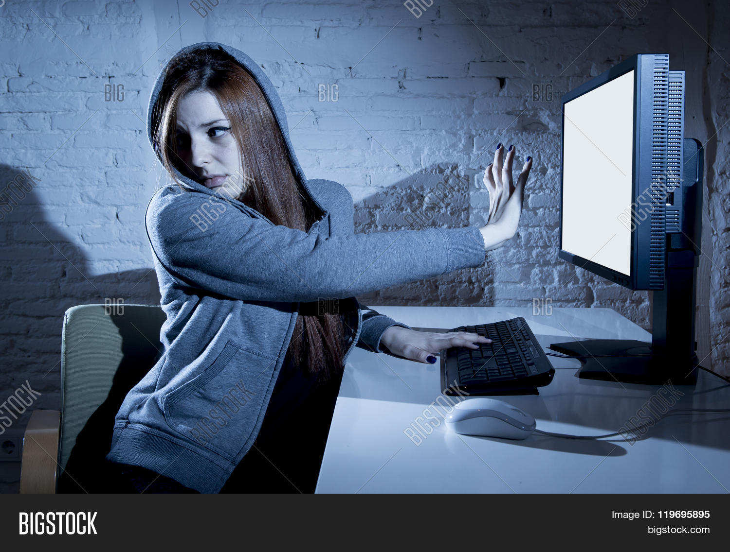 Cyber Bullying Computer Screen