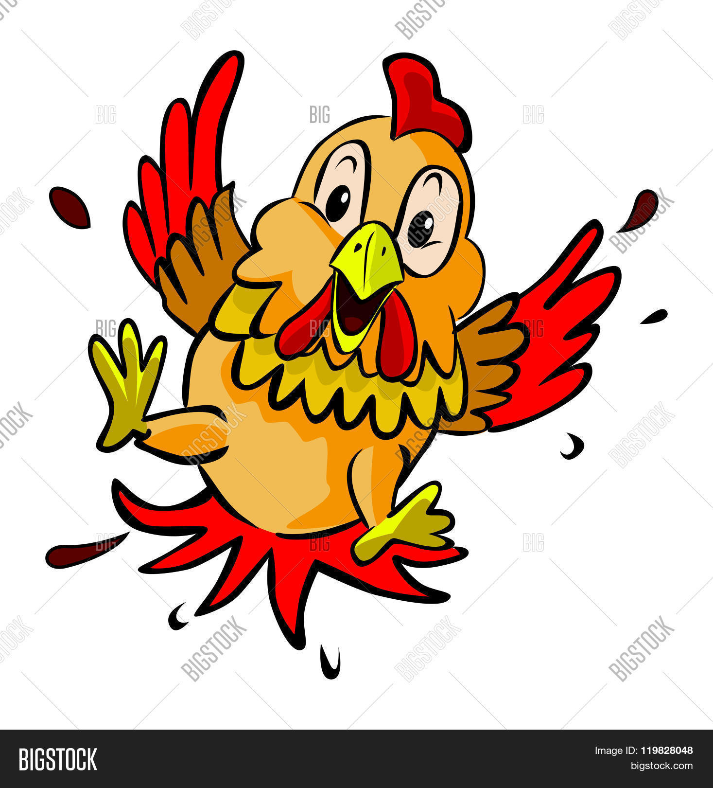 Chicken Fear Vector & Photo (Free Trial) | Bigstock